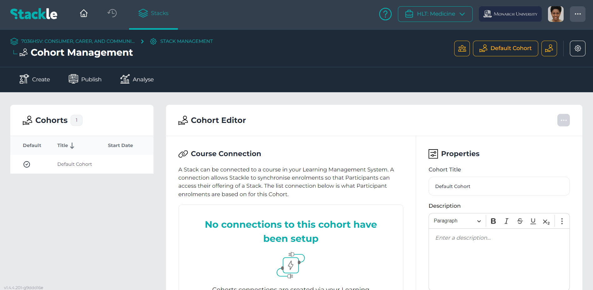Copying a Cohort – Stackle Support